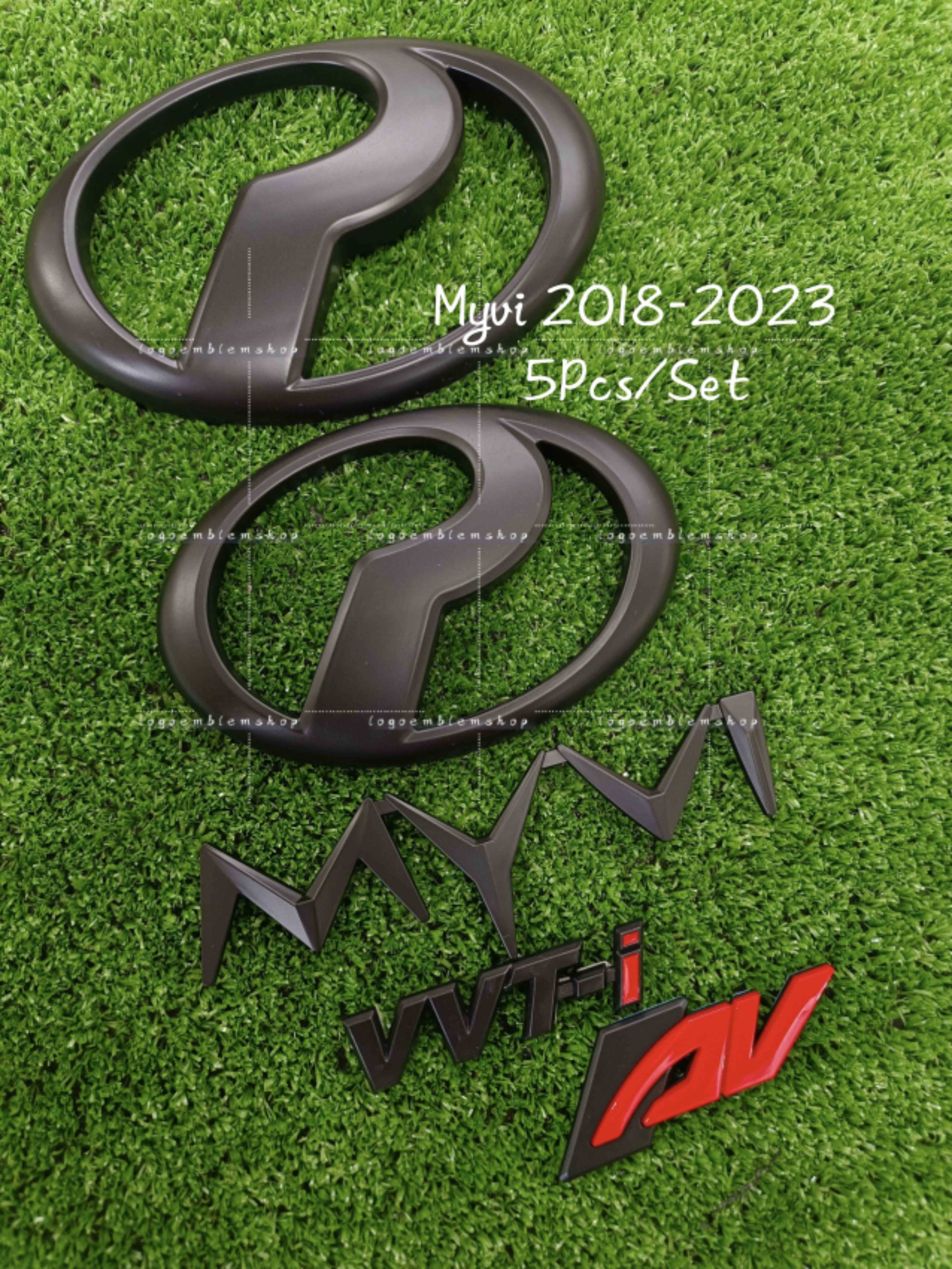 (5pcs/Set) KENA CABUT LOGO ORI PERODUA Matte Black AV Myvi MG3 Bezza ...