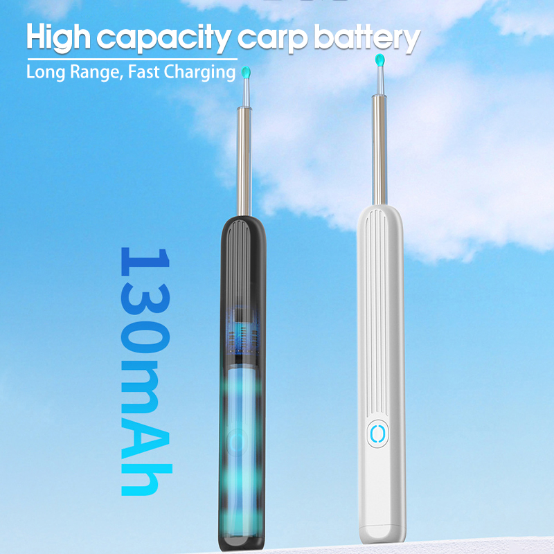 Earpick With Camera LED Rechargeable Soft Silicone Ear Cleaner Tool For ...