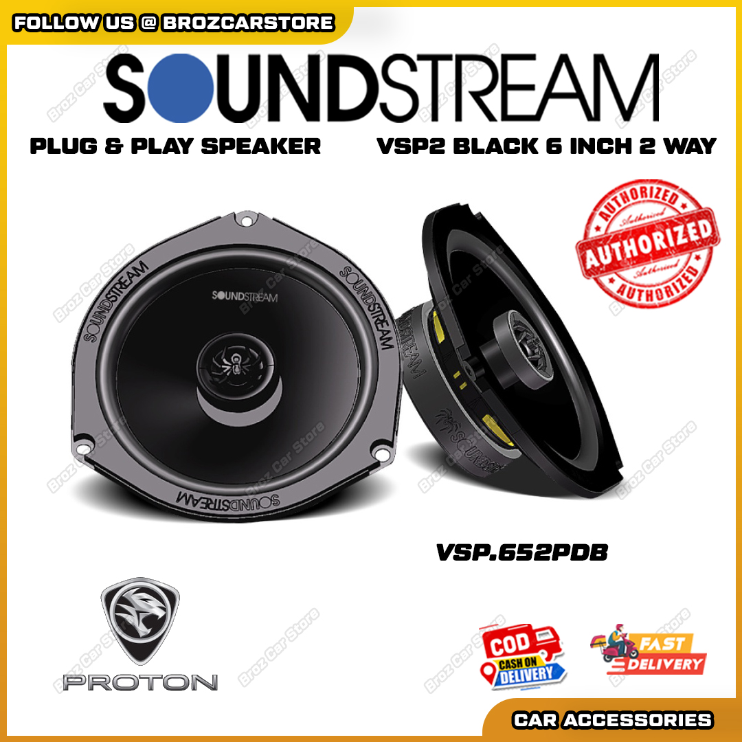Original 100% SOUNDSTREAM VSP Black Series 2 Way Plug & Play Coaxial ...