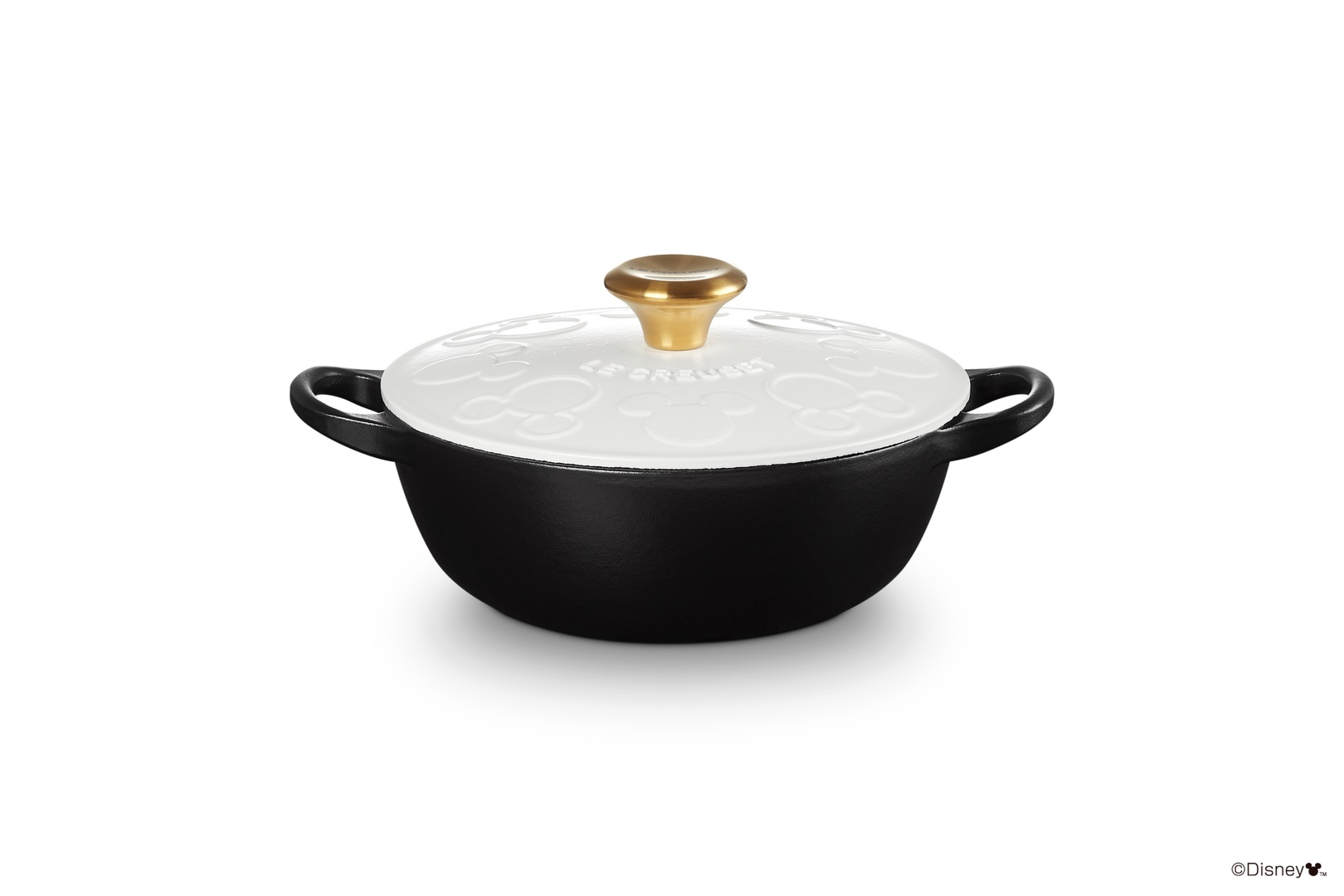 Le Creuset Mickey Mouse Marmite Stir-fry - Matte Black/Cotton (18cm ...
