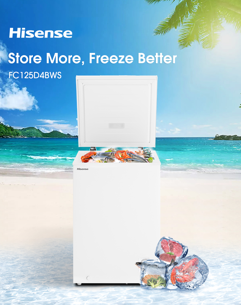 Hisense Mini Chest Freezer 128L Peti Freezer Murah Deep Freezer Mini ...