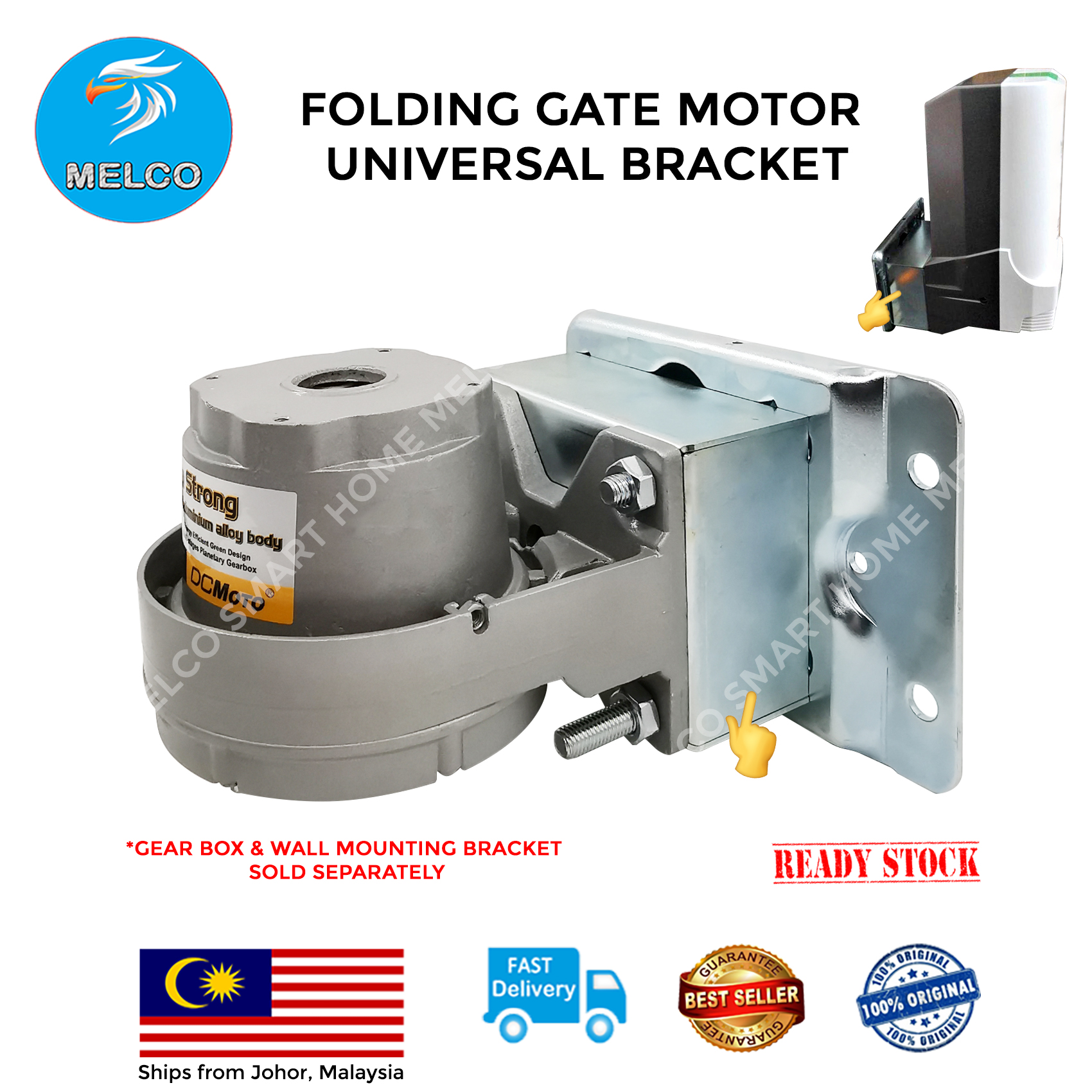 DCMOTO SUPPORT BRACKET WITH SCREW FOR ONE SIDE SWING GATE EXTEND ...
