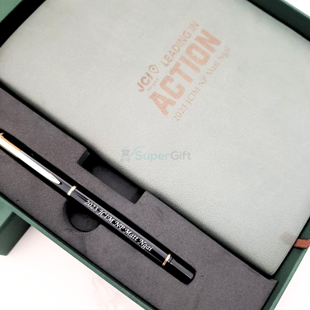 Journal Book Premium Gift Set – Custom Name Engraved Notebook with Pen ...