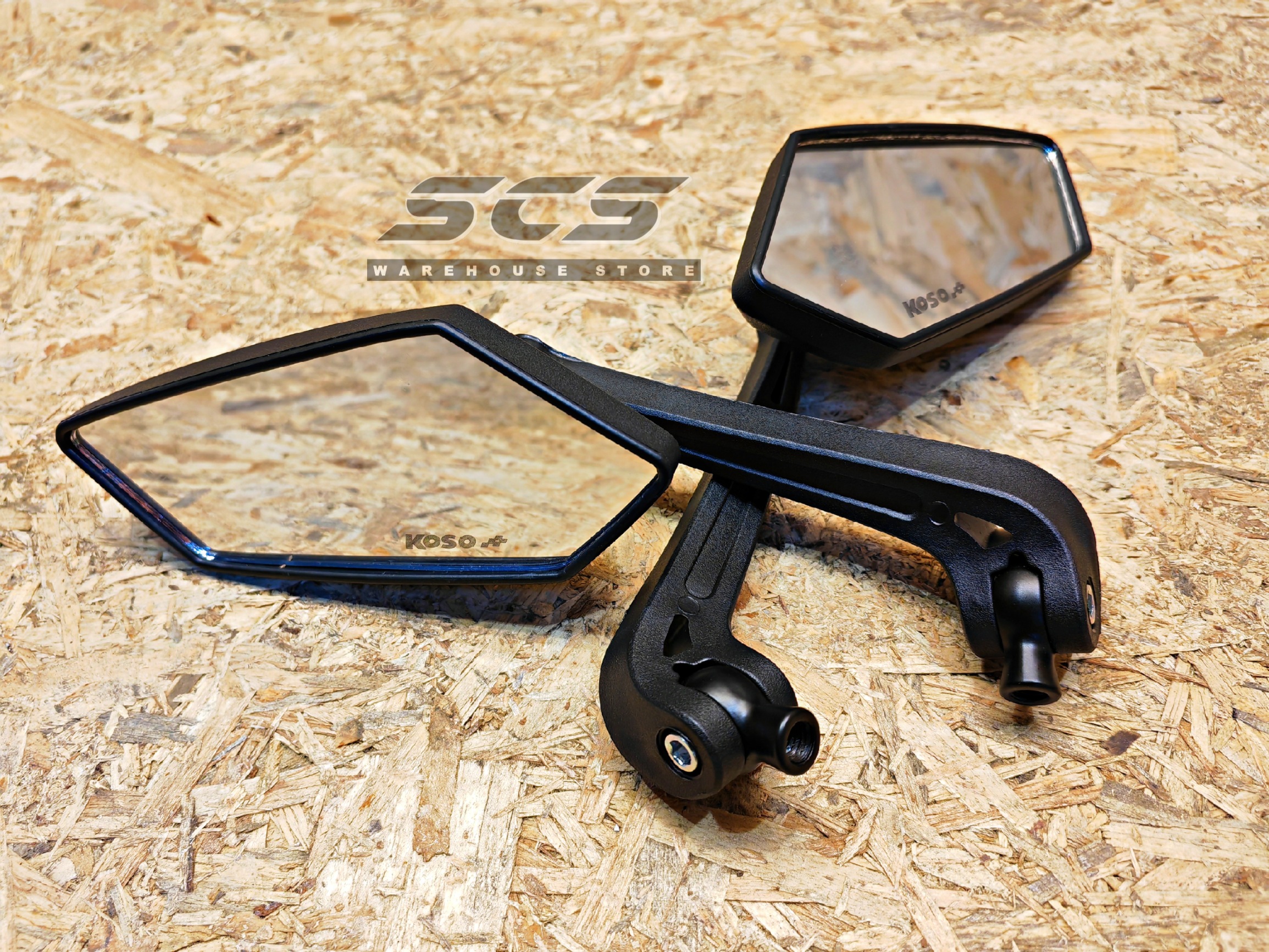Side Mirror KOSO ABS Universal RS150 Y15 ADV Vario FZ150 RFS150 VF3i ...