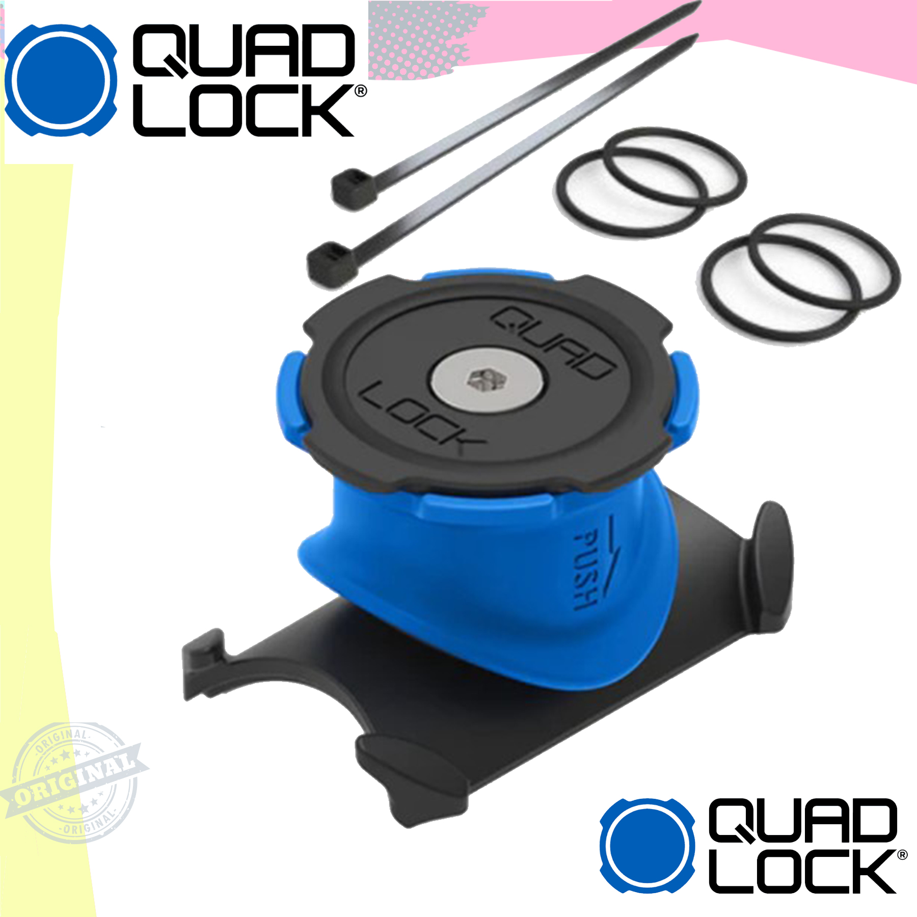 QUAD LOCK Cycling - Handlebar/Stem Mount Bike Mount PHONE HOLDERS ...