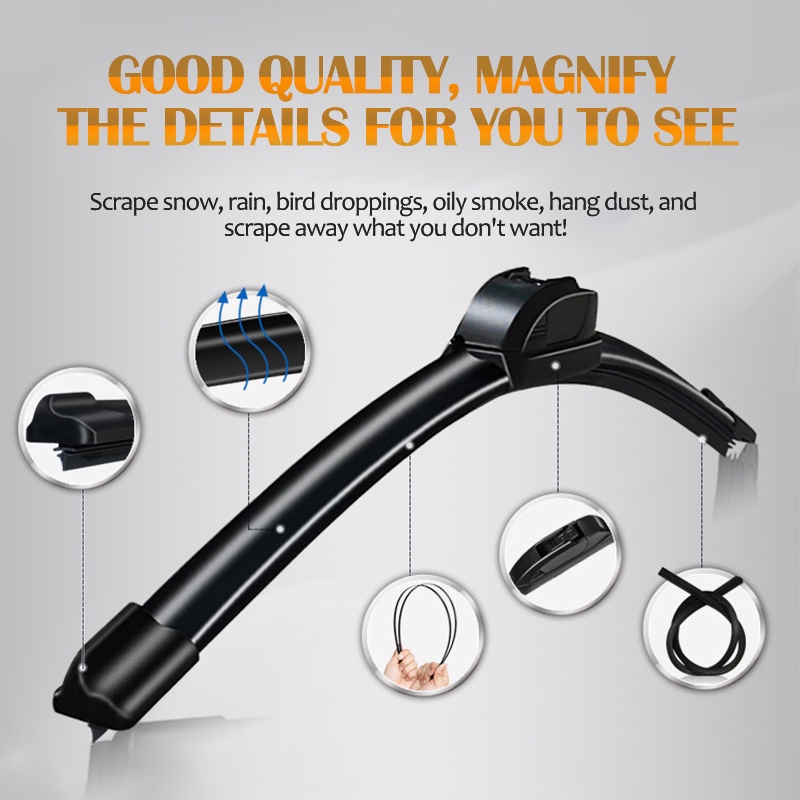 PROTON WIPER 1 set SEPASANG Car Wiper Soft Rubber Wipers Blade suitable ...