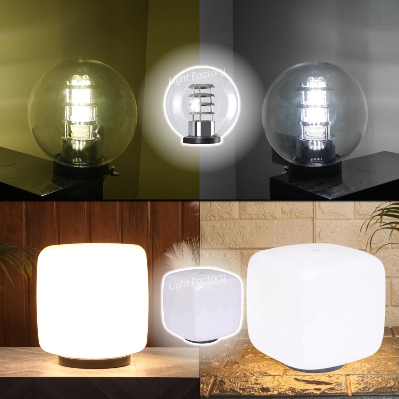 🔥HOT🔥Outdoor Gate Light /OPAL Globe Light Weatherproof Outdoor Pillar ...
