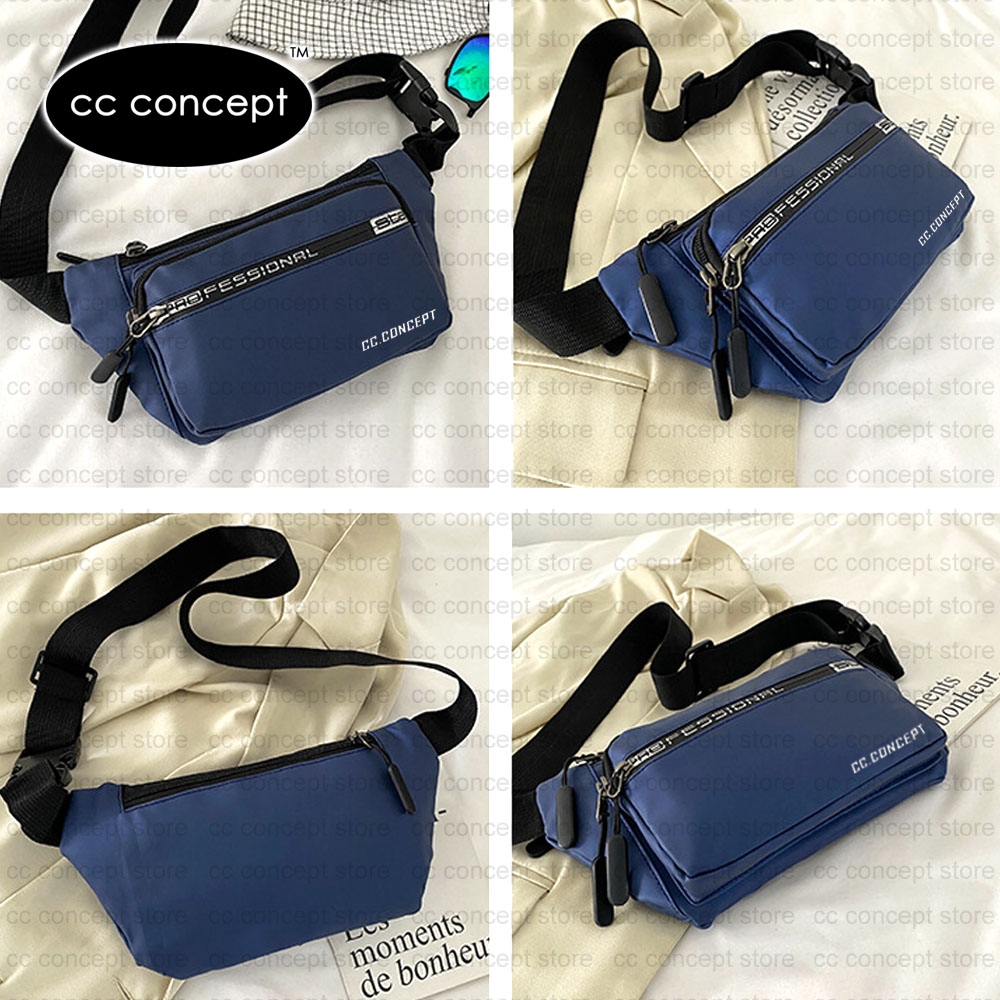 CC CONCEPT Original Waist Bag Waterproof Men Chest Pouch Sling Bag ...
