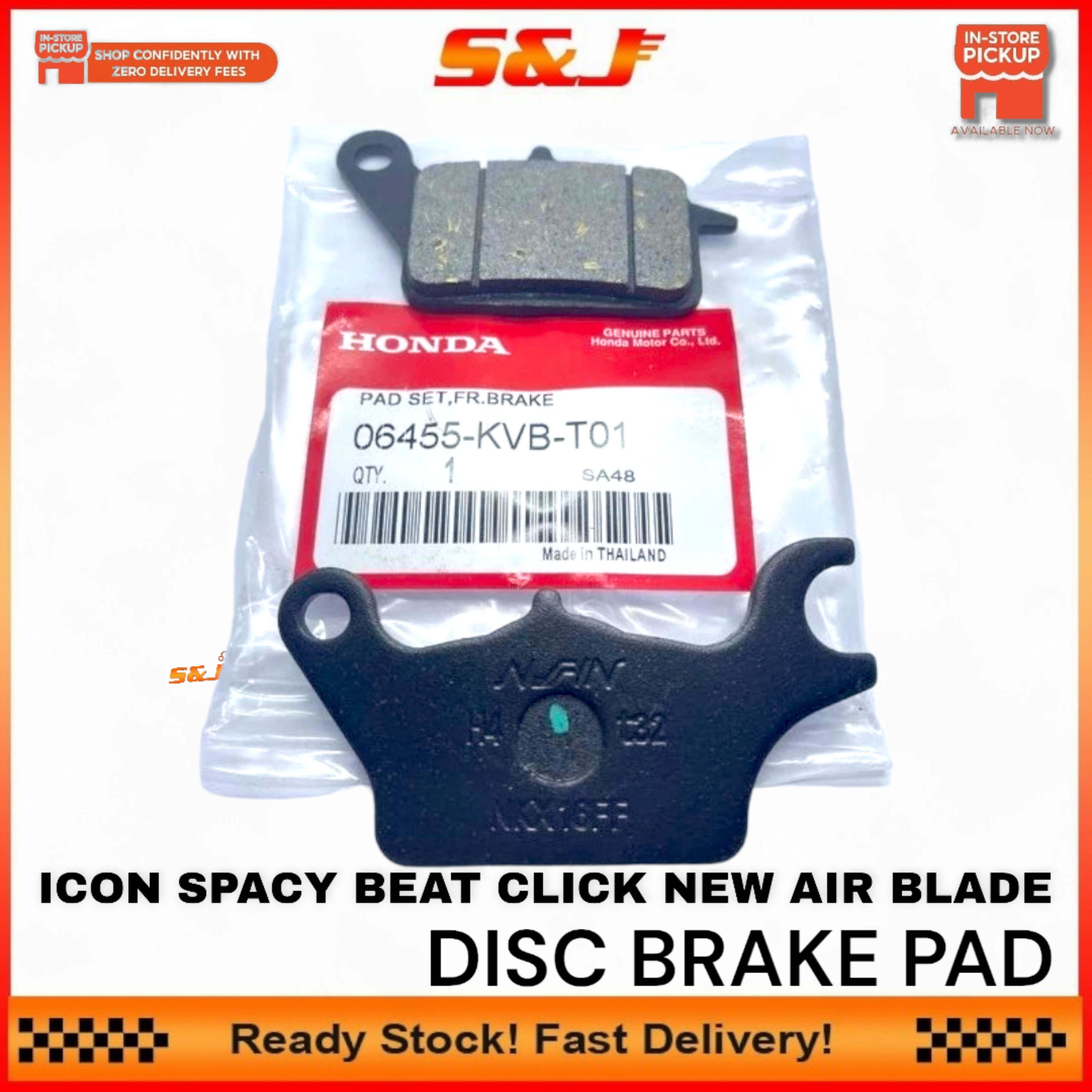 HONDA ICON SPACY BEAT V1 V2 VARIO160 AIR BLADE CLICK NEW DISC BRAKE PAD ...