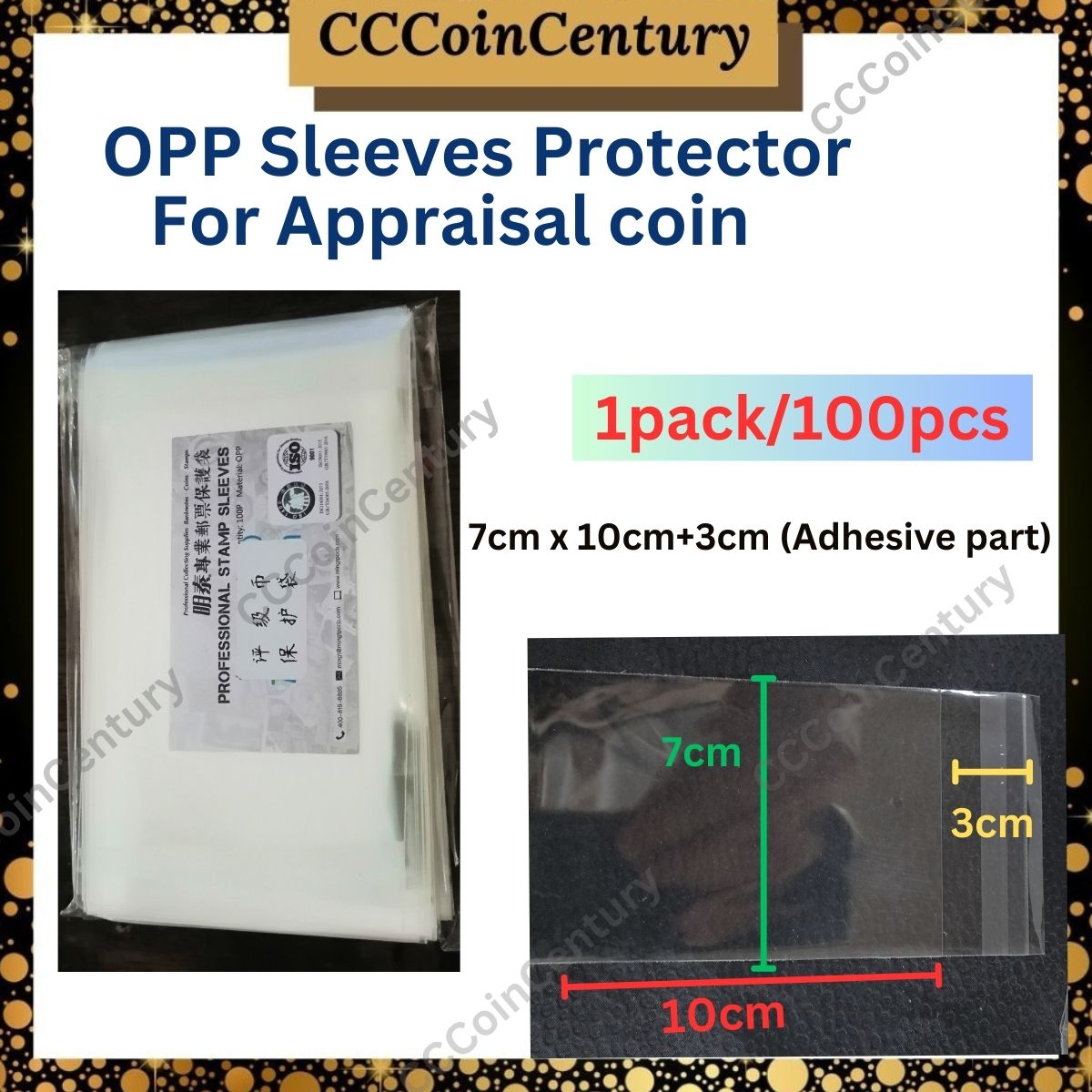 【READY STOCK KL】OPP Sleeves Protection For Appraisal Coin Collections ...
