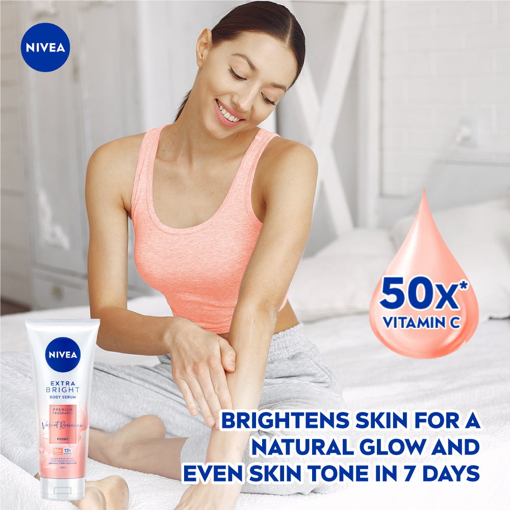NIVEA Extra Bright Velvet Romance Body Serum (320ml/170ml) | Body Care ...