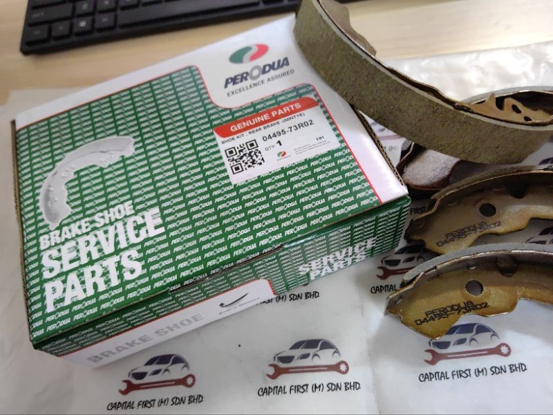 DISC BRAKE PAD FRONT & REAR BRAKE SHOES (ORIGINAL) PERODUA MYVI 1.3 05Y ...
