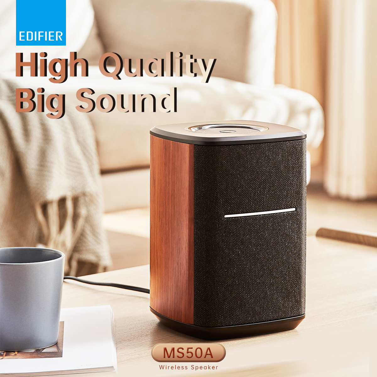 Edifier MS50A Smart WIFI Speaker - WIFIF | Bluetooth | Alexa | AirPlay ...