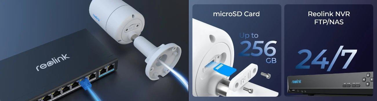 Reolink CX810 CX410 ColorX 2K 4MP PoE IP Camera with True Full-Color ...