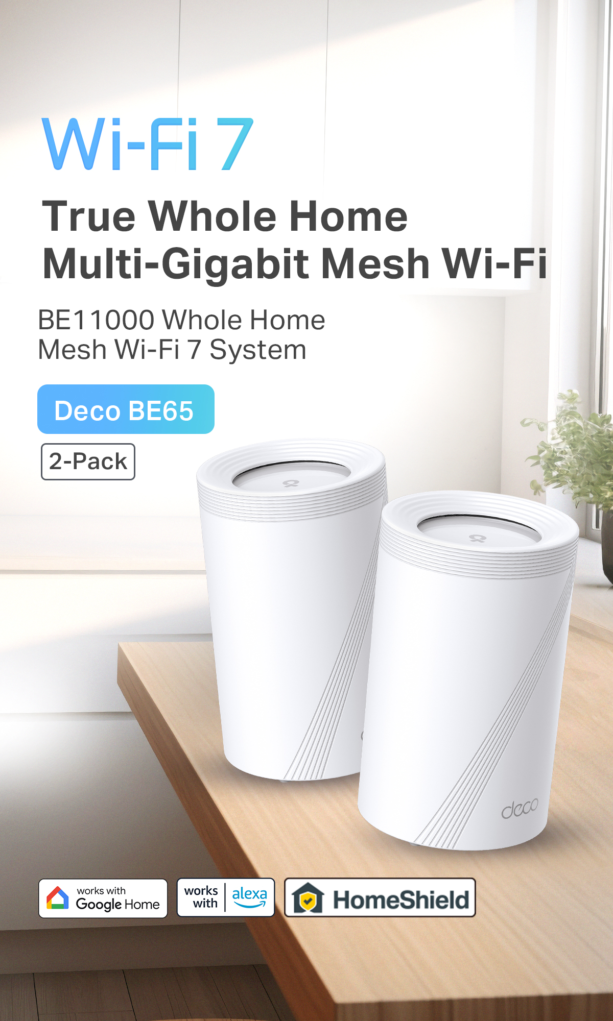 TP-Link BE11000 WiFi 7 Tri-Band Whole Home AI-Driven Mesh Wifi Router ...