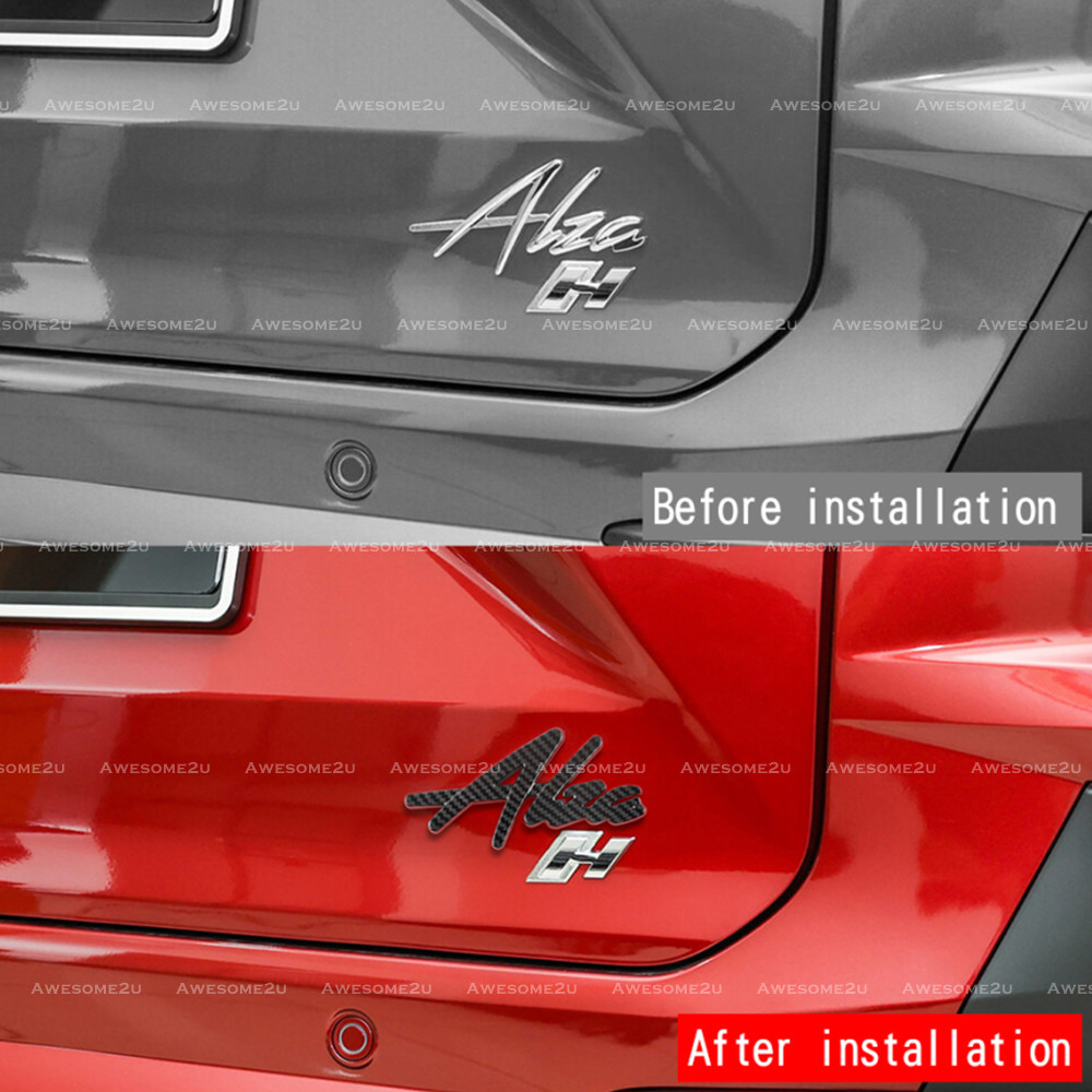 Awesome2u Perodua New Alza 2022-2023 Logo Emblem Frame Cover ALZA Logo ...