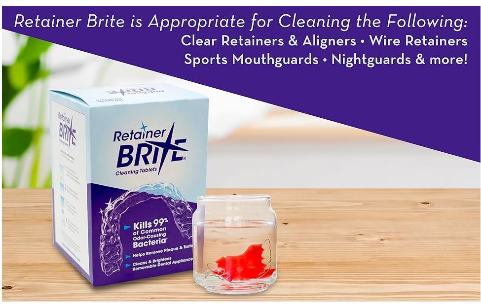 Retainer Brite Cleaning Tablets Braces Retainer Teeth Cleansing Washing ...