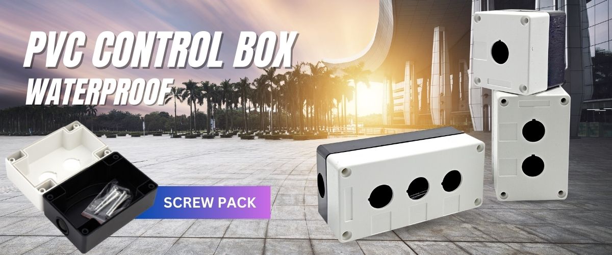 1/ 2/ 3 Way Push Button Switch Control Station Box Waterproof Push PVC ...