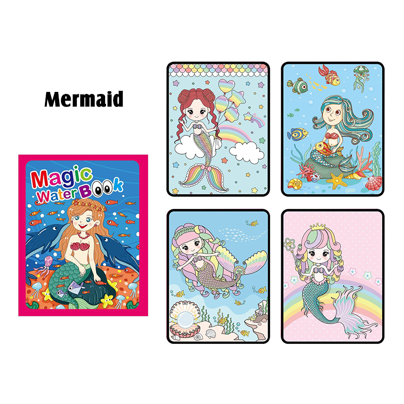 Magic Water Book Painting & Colouring Toys Education Repeatable use ...