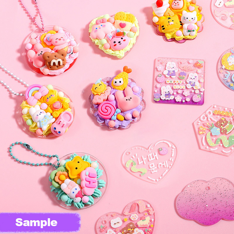 Decoden 3D stickers Art Cream Resin Sticker Cute Handcraft 咕卡奶油胶手工材料贴片三 ...