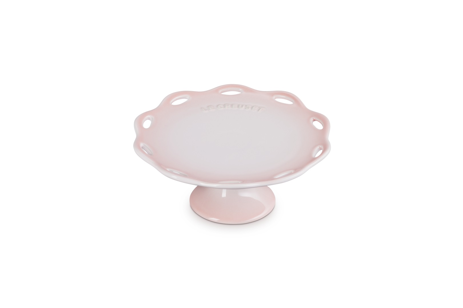 Le Creuset Stoneware Fleur Lace Cake Stand - Shell Pink (17cm) | Shopee ...