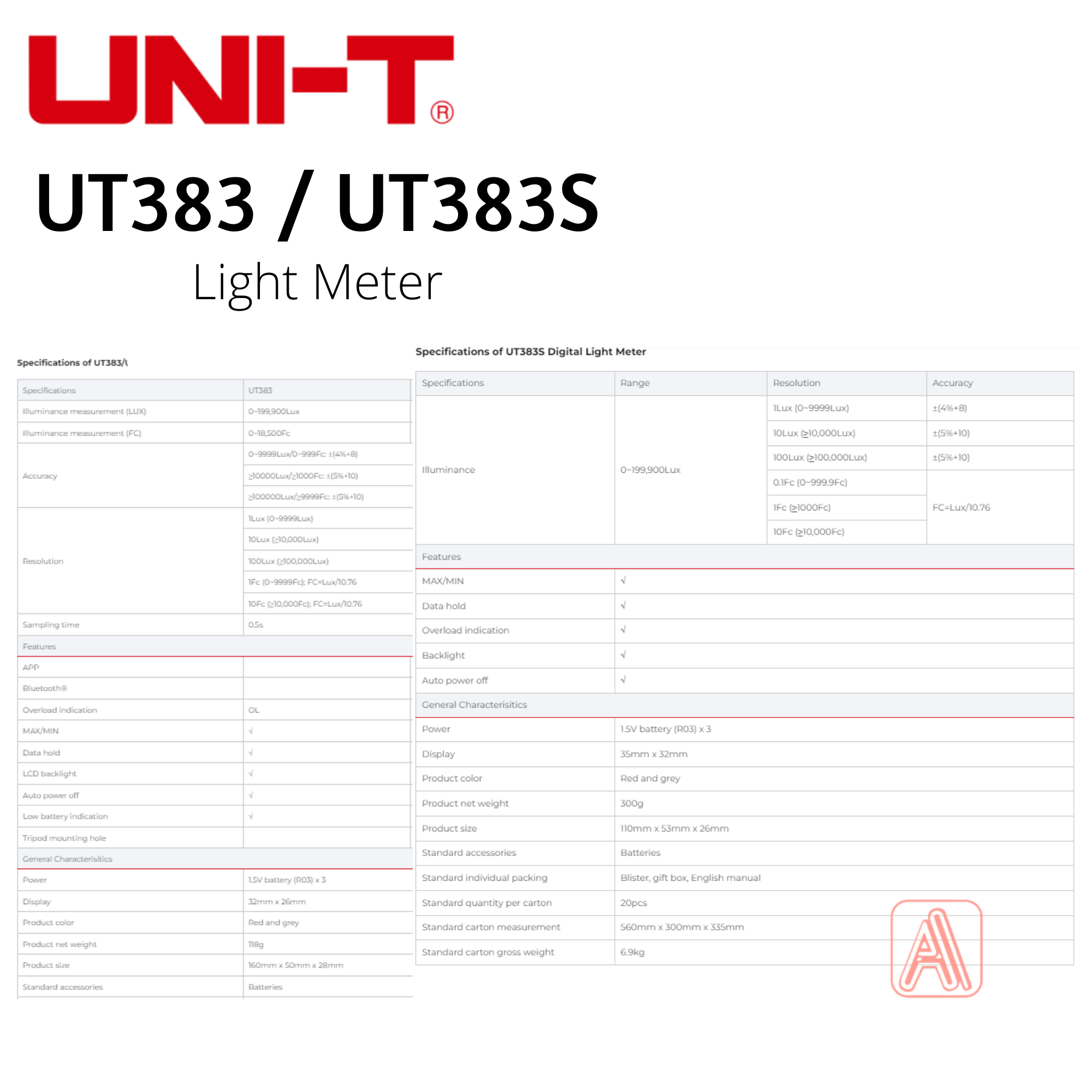 UNI-T UT383 / UT383S Economy Type Mini Light Meter ~ Ready Stock ‼️ 💯 👍 ...