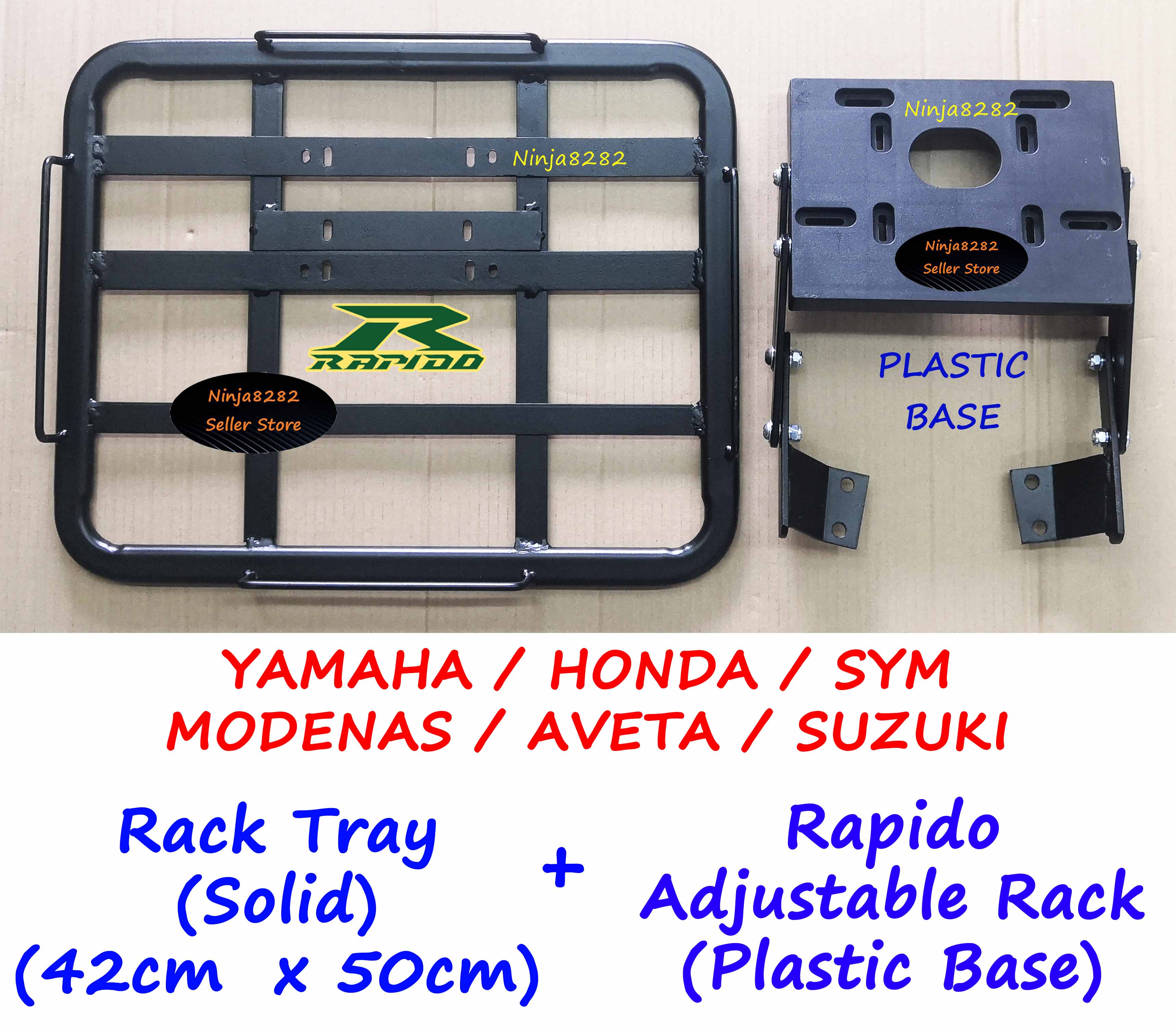 Rapido Adjustable Rack (Plastic Base) & Frame Rack Tray (Solid) YAMAHA ...