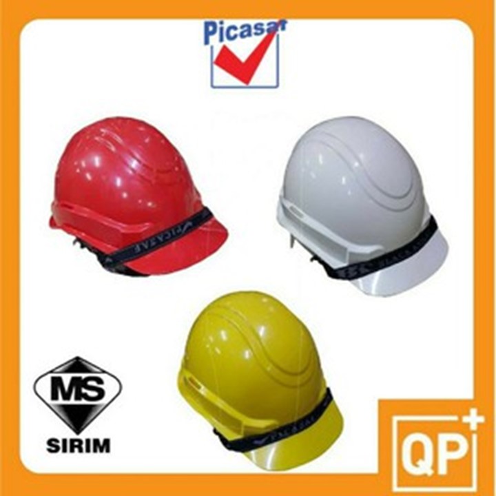 PICASAF SAFETY HELMET HEAVY DUTY HELMET TOPI KESELAMATAN Model : 9910 ...