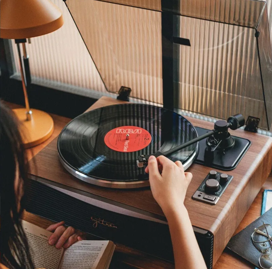 SYITREN Paron II All-In-One Vinyl Record Player Support Bluetooth HiFi ...