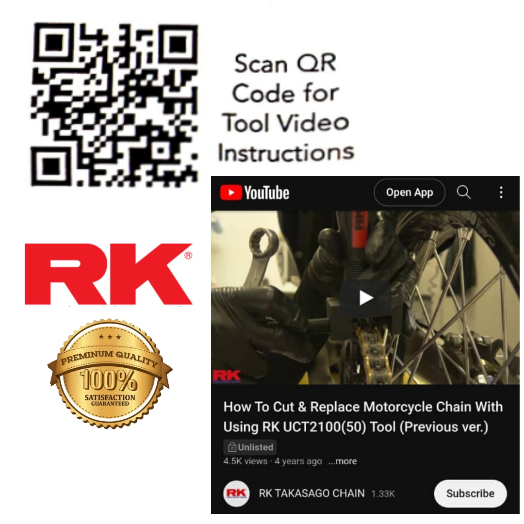 Chain Breaker RK Potong Rantai 428 520 525 530 Rivet Tools Alat Rivert ...