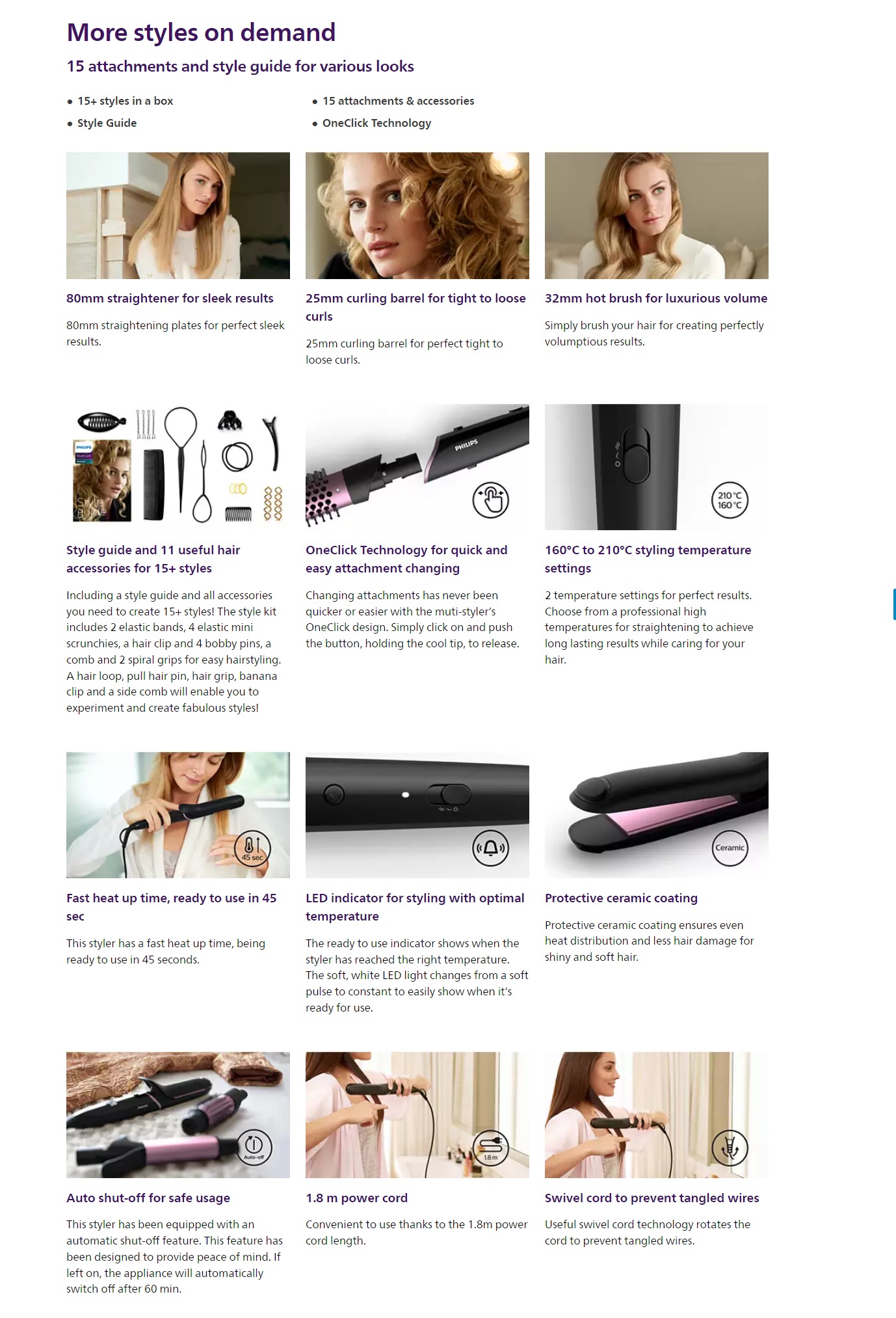 [NEW] Philips Style Care Multi Hair Styler with 15 Attachments And ...