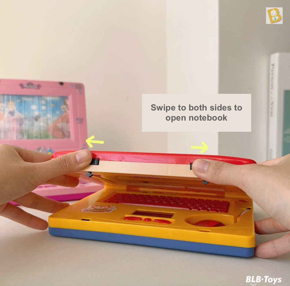 BabyBoss Music & Light Kids Small Laptop Plastic Simulation Computer ...