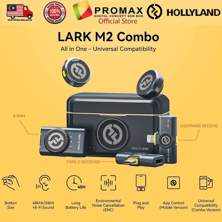 HOLLYLAND LARK M2 COMBO / LARK M2 / LARK M2 MI / LARK M2 USB | Shopee ...