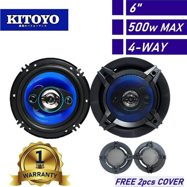 Kitoyo Speaker Kereta 6 inch 4way 500w Car Speaker Perodua Myvi Viva ...