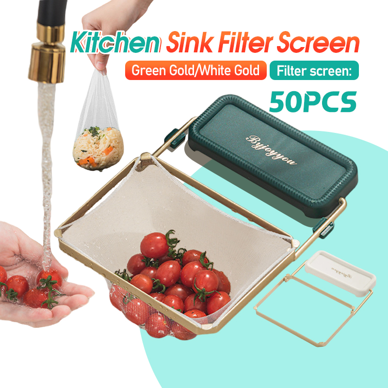 Kitchen Food Waste Sink Strainer Drain Filter Disposable mesh Sink Net ...
