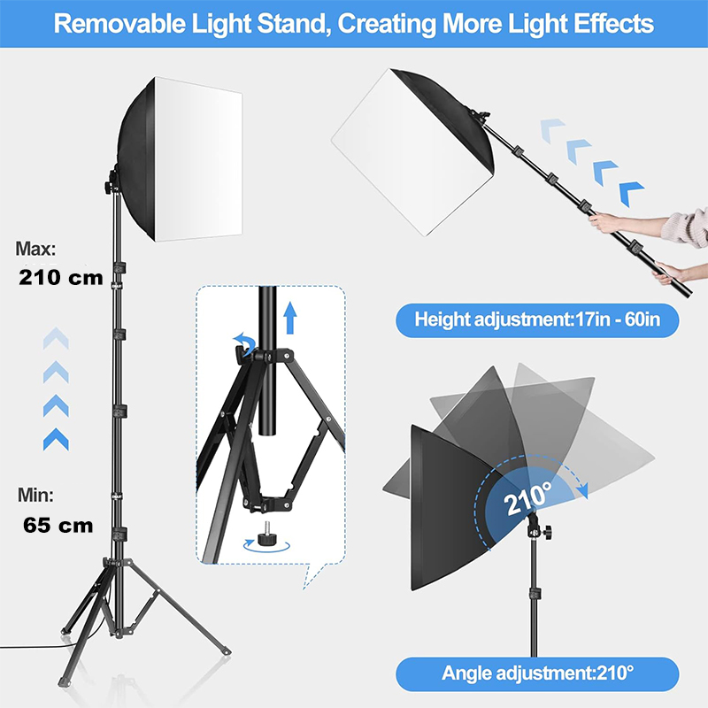 Softbox Lighting Kit,50cmX70cm Soft Box,Professional Softbox ...