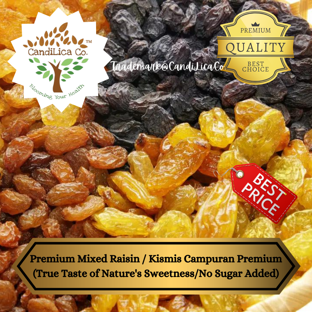 CandiLica Co. Premium Mixed Raisin – Product of Iran – Healthy Snacking ...