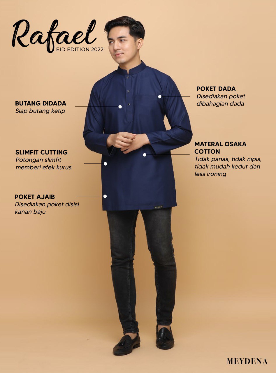 Kurta dewasa cutting slim fit material osaka cotton. Baju kurta ...