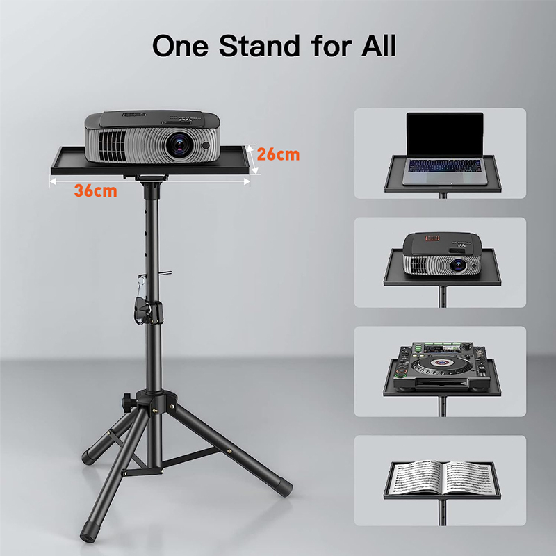Portable Projector Stand With Bracket TrayAdjustable Mini Projector for ...