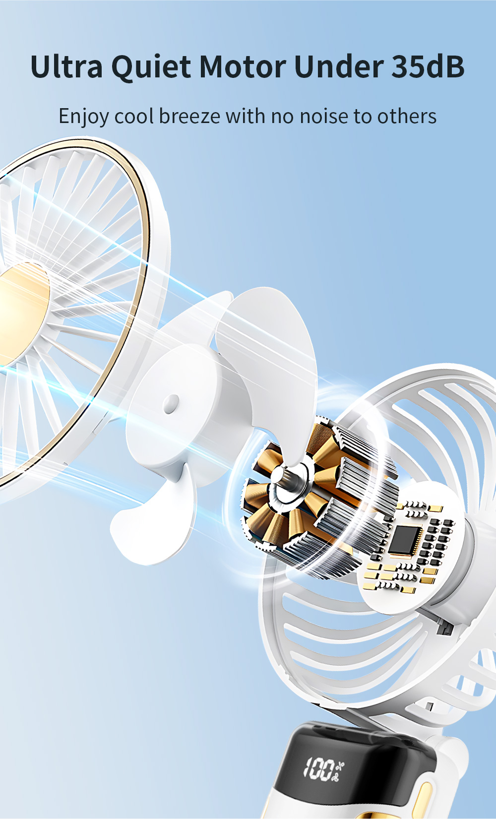 Simplus Multi-functional Portable Mini USB Cooling Fan | Rechargeable ...
