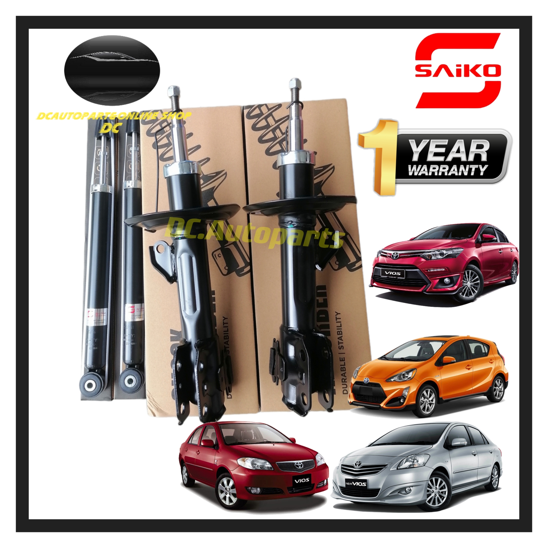 (WARRANTY 1 YEAR) SAIKO TOYOTA VIOS NCP42 / NCP93 DUGONG PRIUS C NHP10 ...