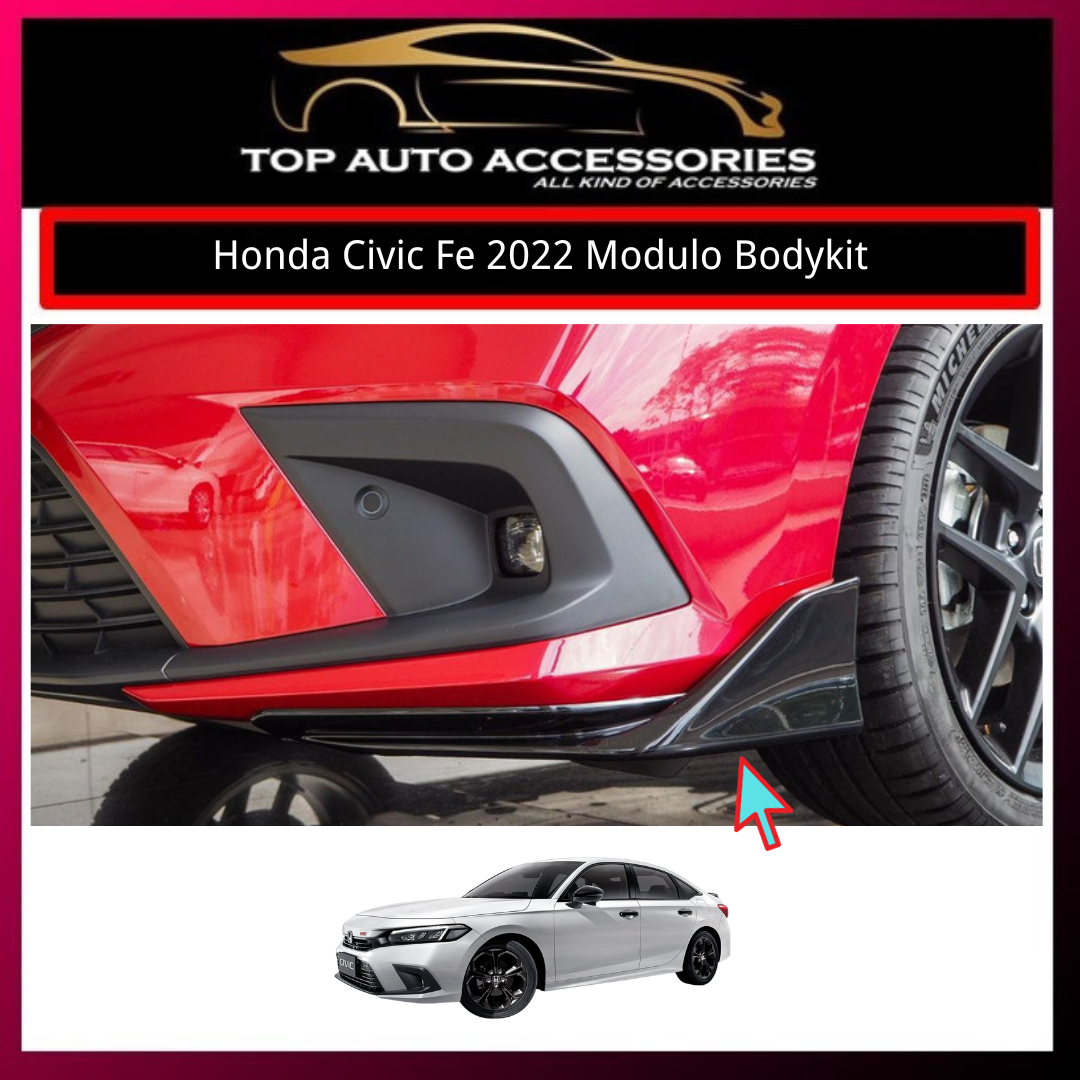 HONDA CIVIC FE 2022-2024 MODULO BODYKIT, GLOSSY BLACK MODULO | Shopee ...
