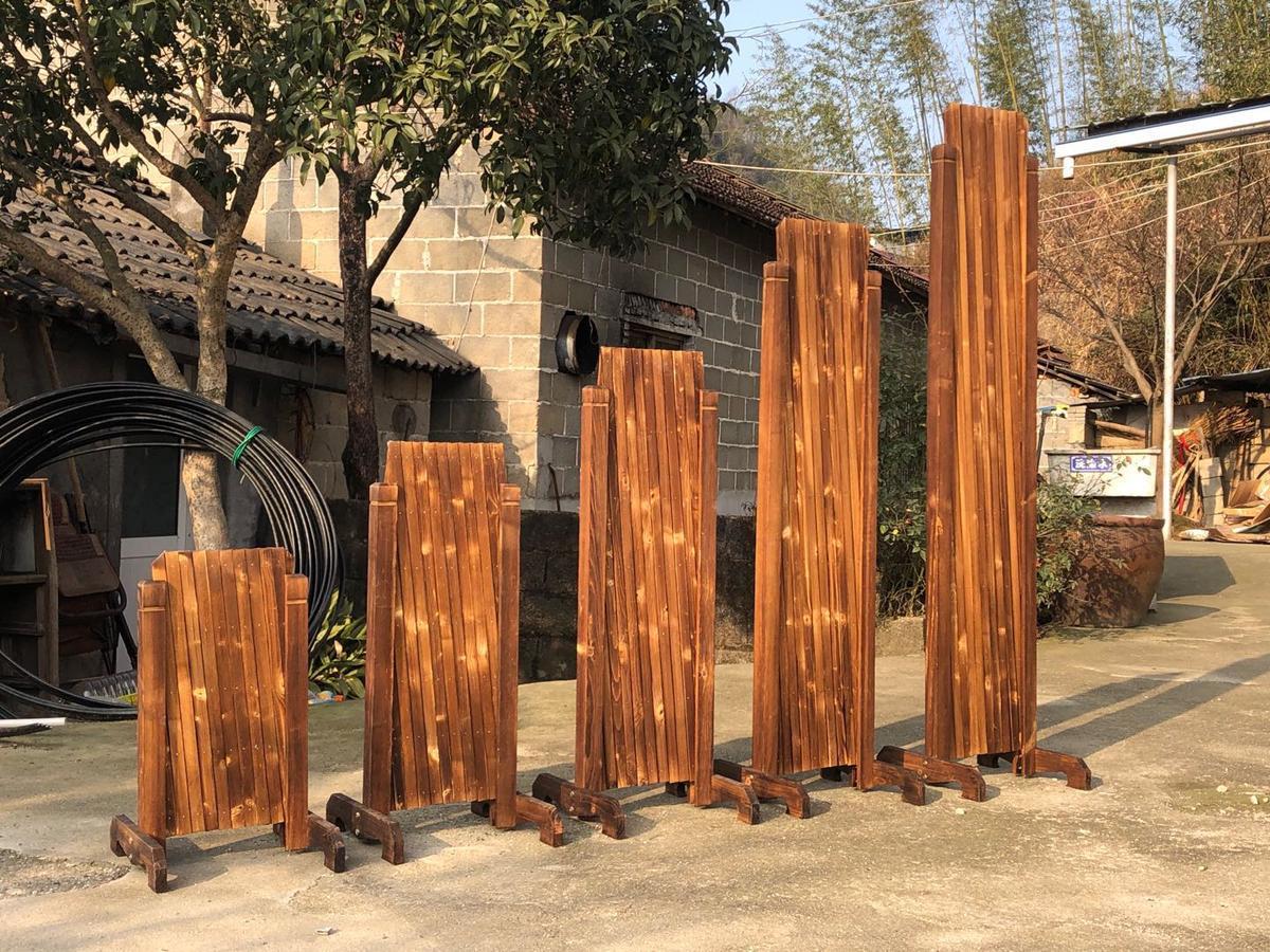 Pagar Kayu Stretch Wood Fence Barrier Garden Fence Portable Wood ...