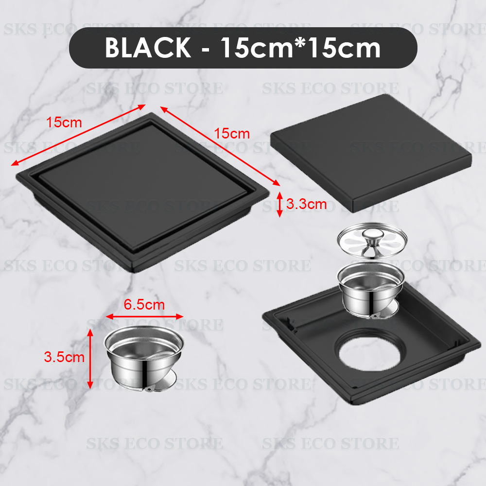 Stainless Steel Floor Trap Floor Grating with Cover Hidden Floor Trap ...