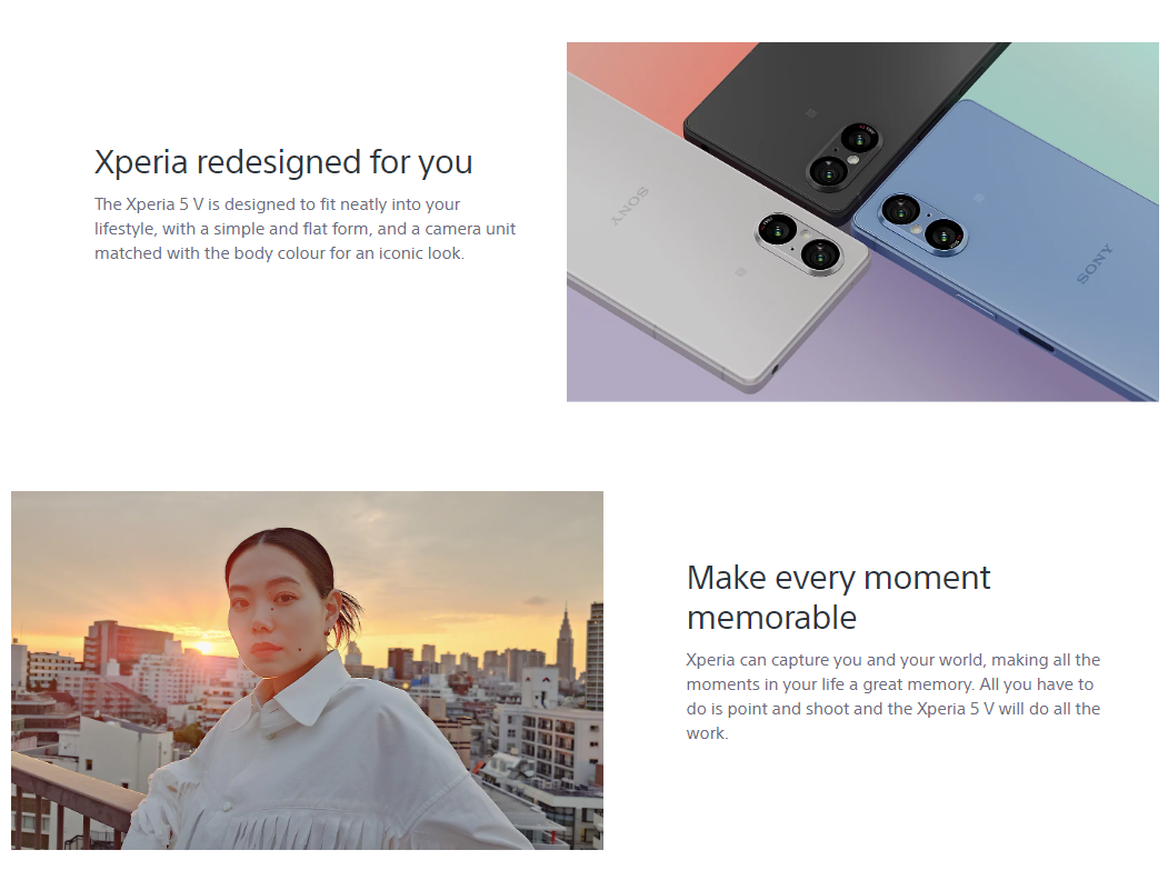 Sony Xperia 5 V 5G Dual SIM Qualcomm SM8550-AB Snapdragon 8 Gen 2 (4 nm ...