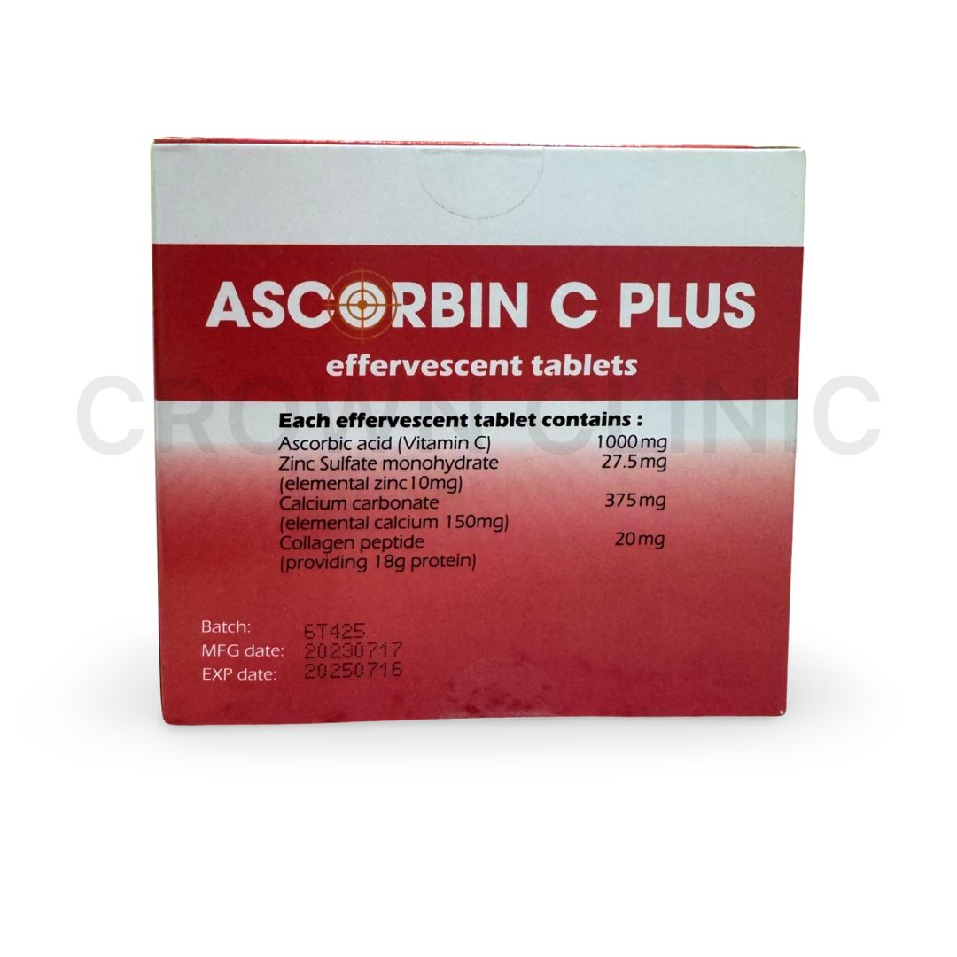 Ascorbin C Plus Effervescent Tablets 30' Individual Blister Pack ...