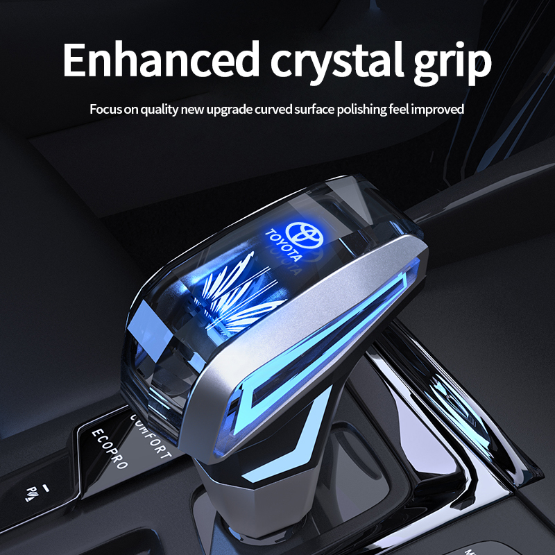 Car crystal gear knob new led rainbow multicolor diamond gear sticks ...