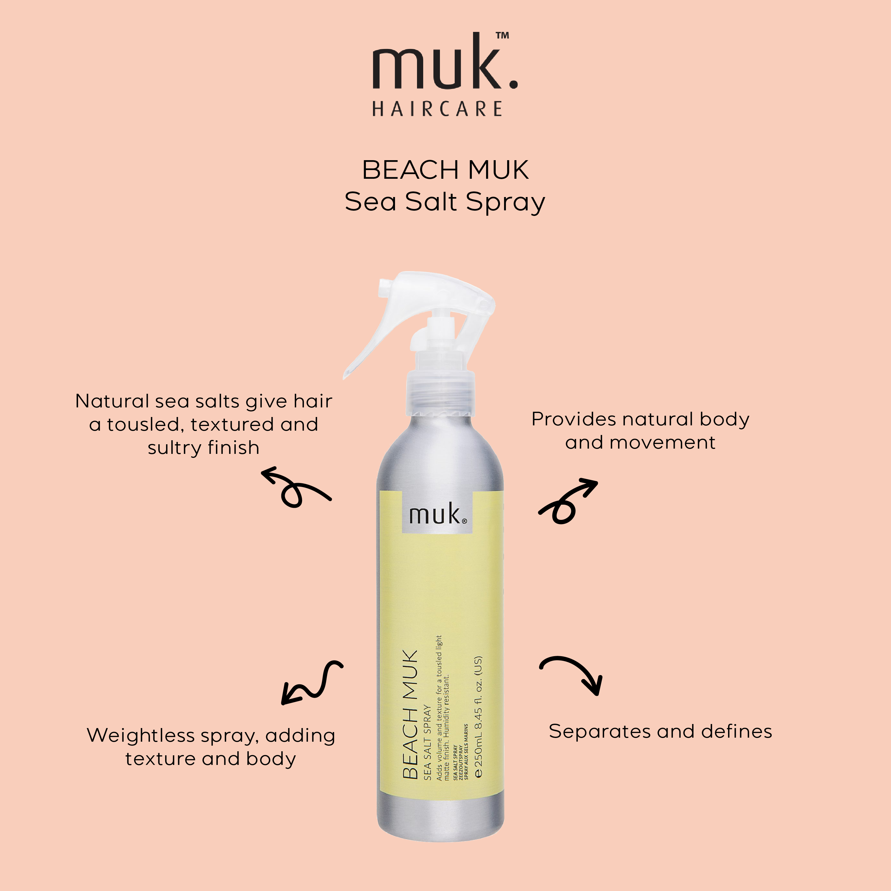 Muk Hair Care Beach Muk Sea Salt Spray 250ml | Shopee Malaysia