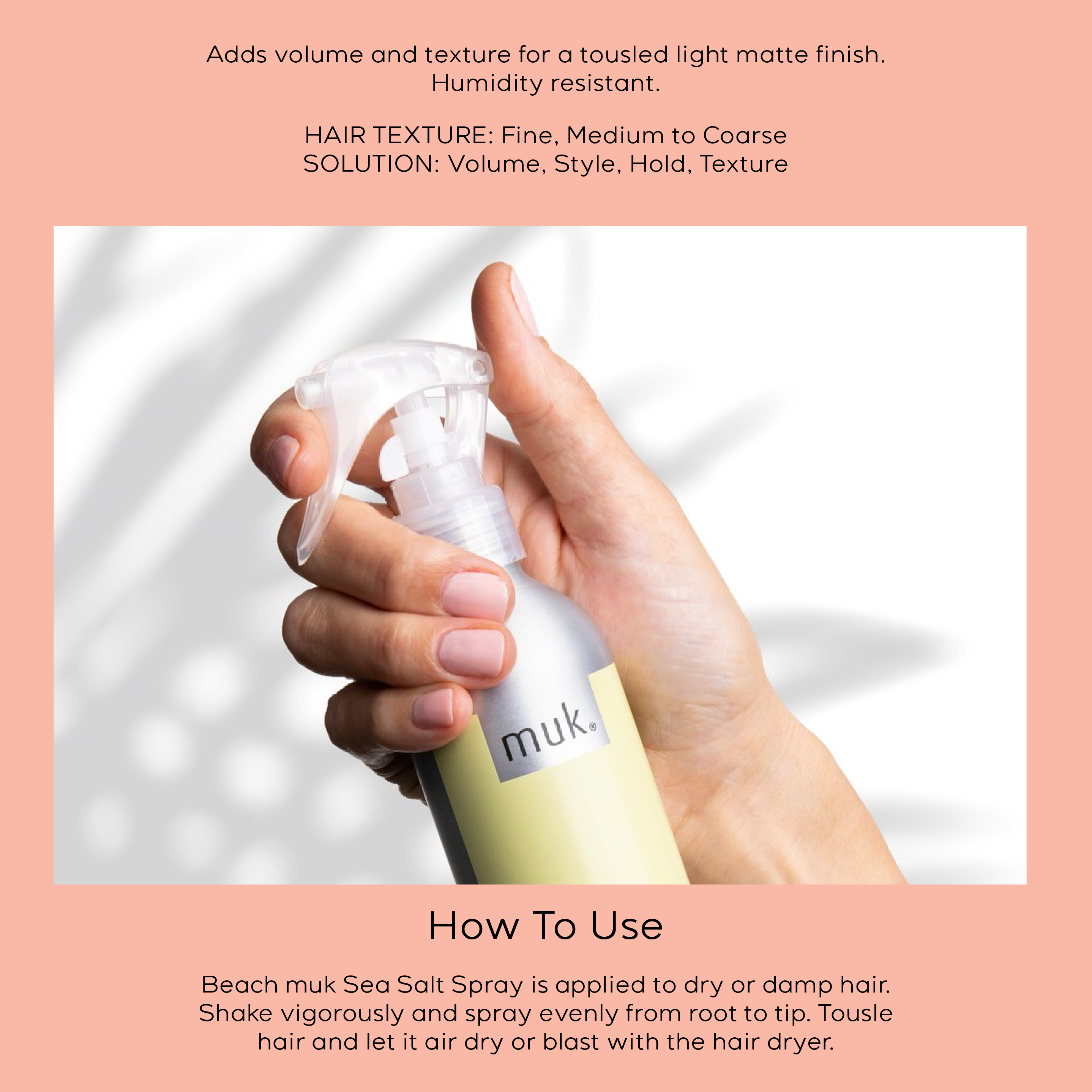 Muk Hair Care Beach Muk Sea Salt Spray 250ml | Shopee Malaysia