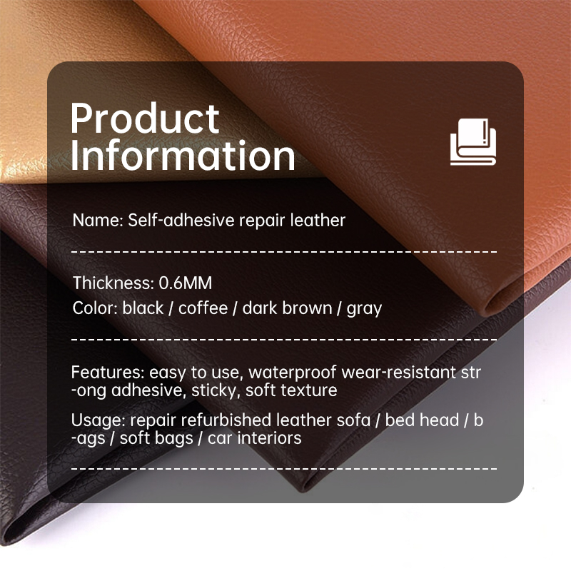 PU Leather Repair Self-Adhesive Patch 200CM Leather Sofa Sticker Sofa ...